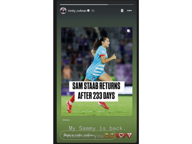 Trinity Rodman makes feelings known as Sam Staab returns to NWSL after ...