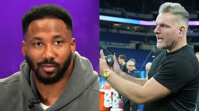 “$40,000,000 A YEAR FOR A GAMEWRECKER” - Pat McAfee congratulates Myles ...