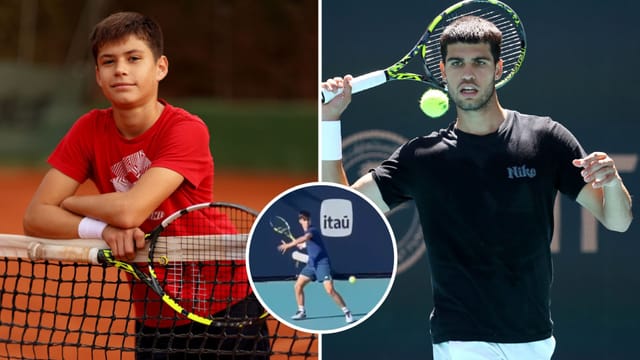 WATCH: Not Carlos Alcaraz but his younger brother Jaime spotted ...