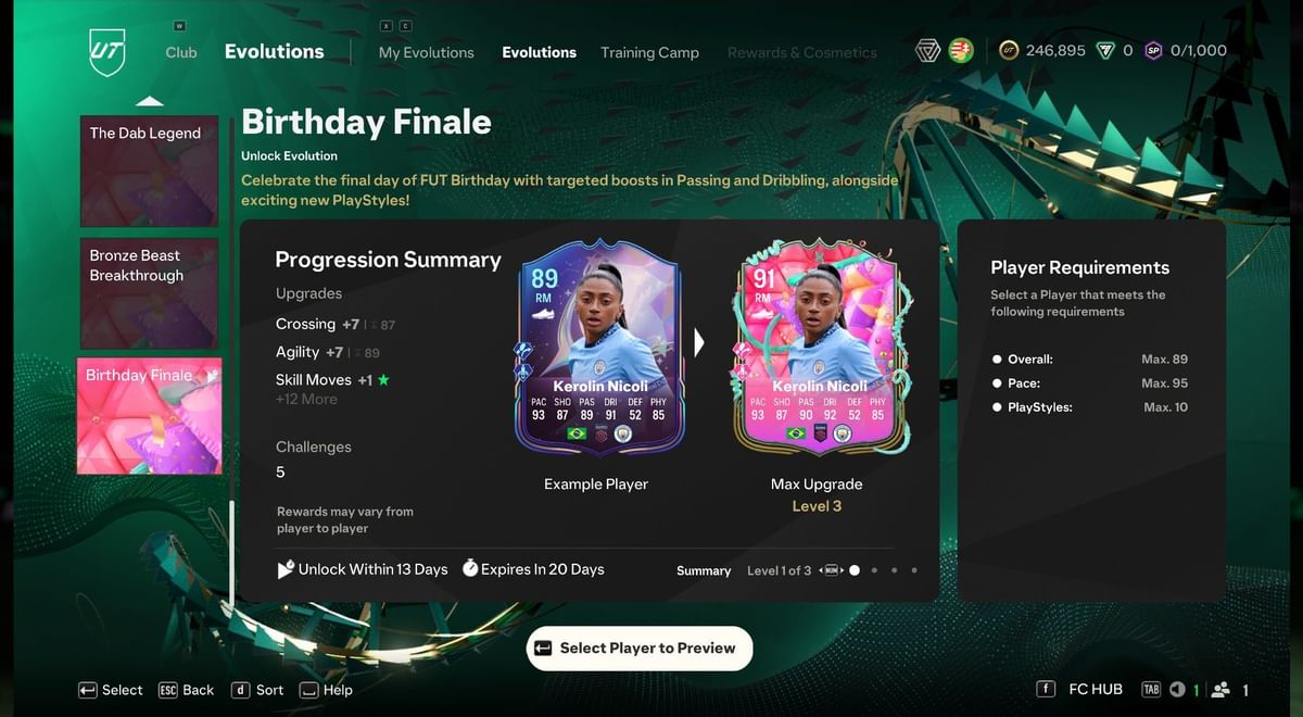 EA FC 25 Birthday Finale Evolution guide: Best players to use, all upgrades, requirements, and more