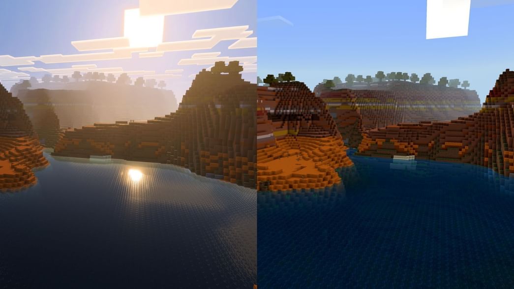 Minecraft Vibrant Visuals upgrade: Old vs new graphics compared