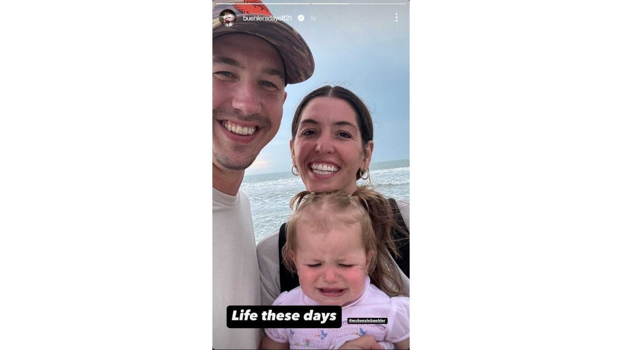 Walker Buehler can't stop smiling on beach escape with wife McKenzie ...