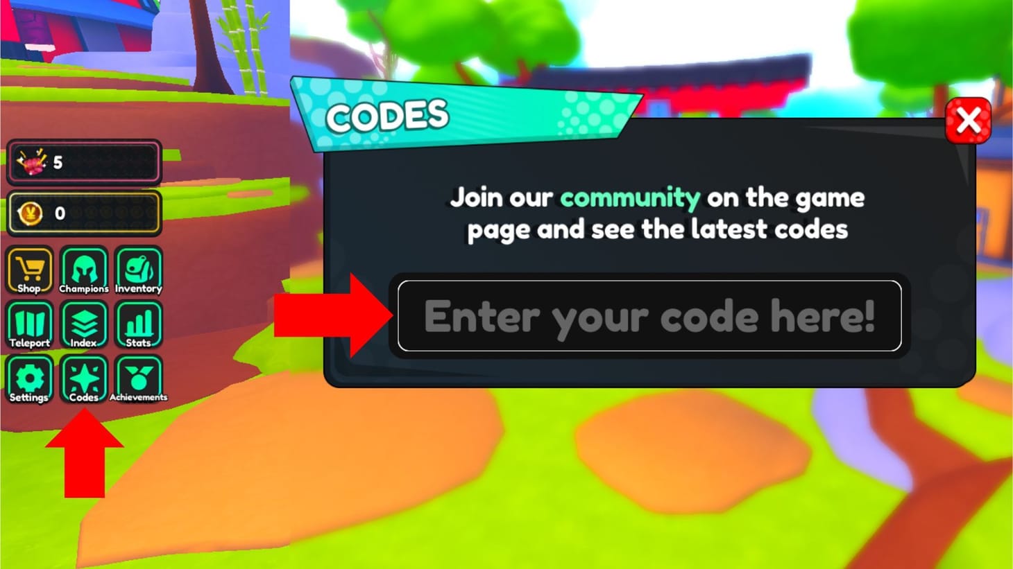 Anime Power codes