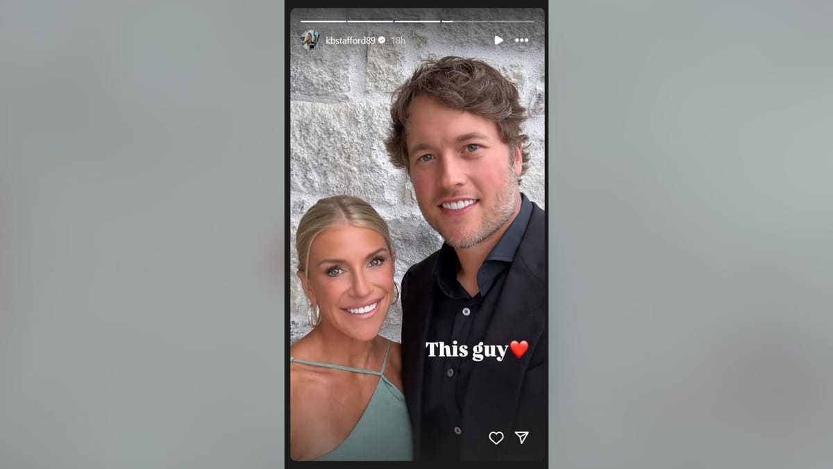 Matthew Stafford's wife Kelly sends two-word reaction for Rams QB's Met ...