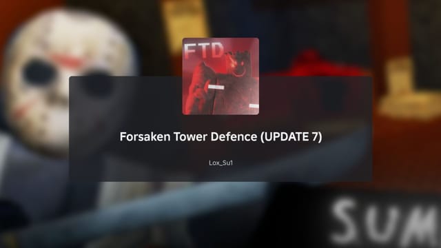 Forsaken Tower Defense codes