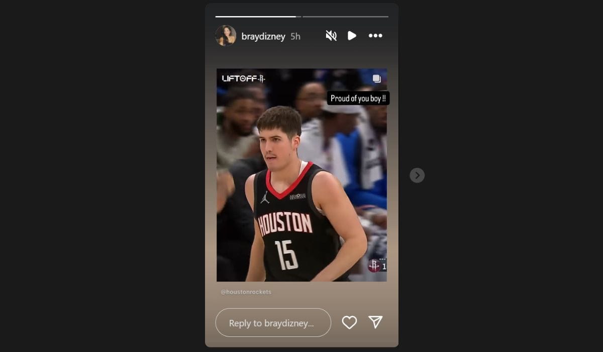 Reed Sheppard's girlfriend Brailey Dizney drops heartfelt 4-word ...