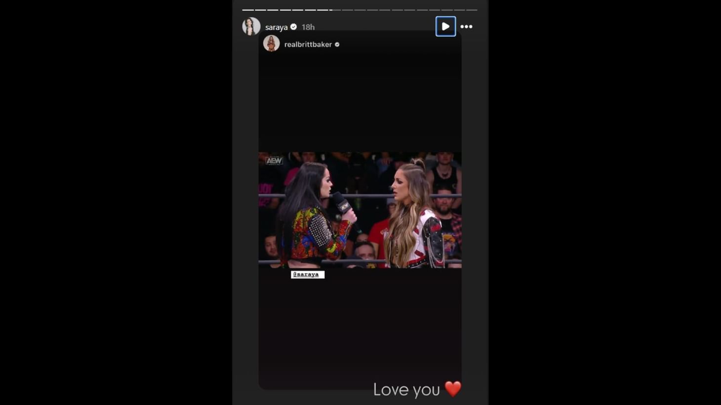 Saraya sends a two-word message to Britt Baker after leaving AEW