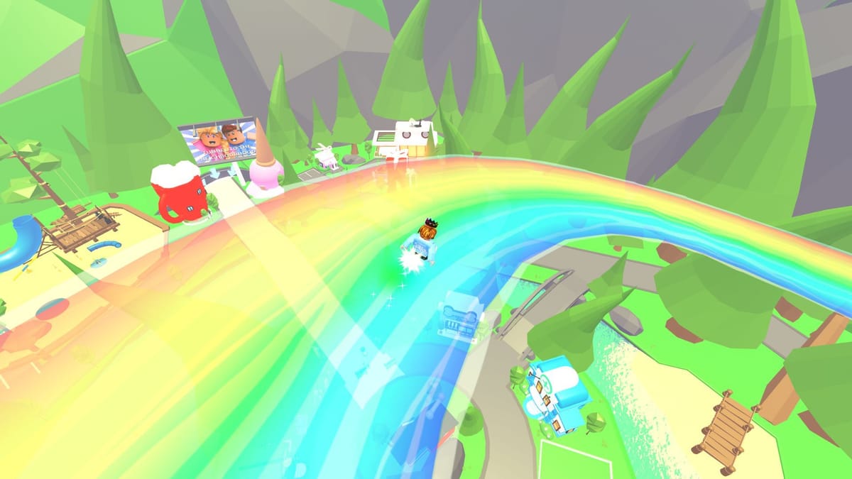 How to slide down the Rainbow in Adopt Me
