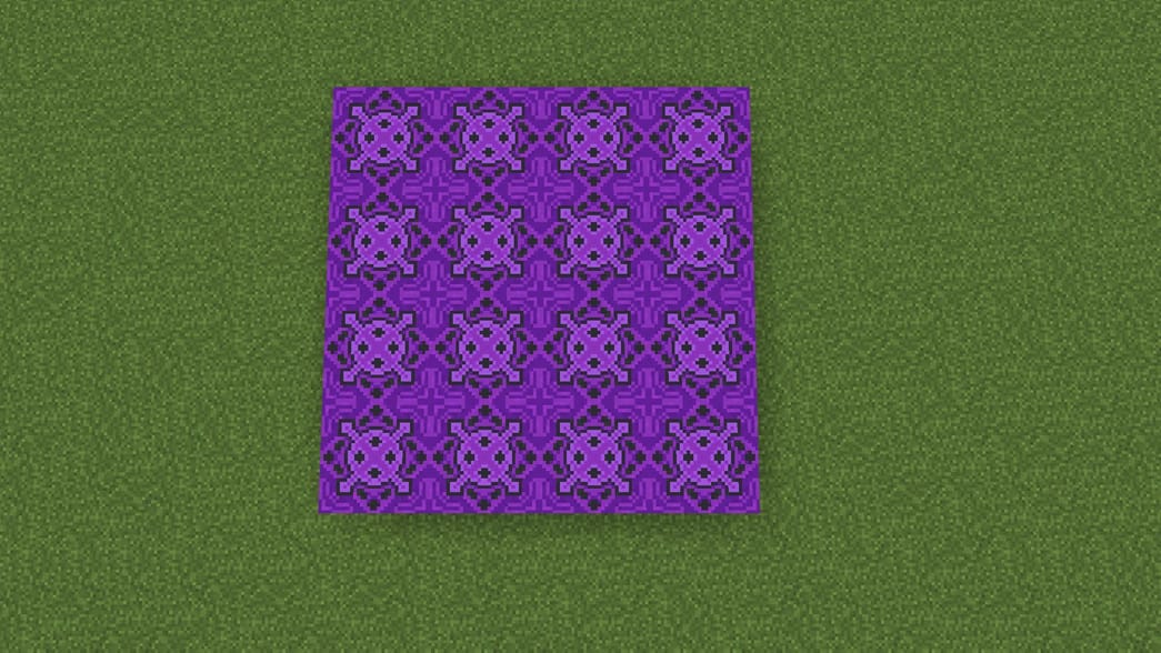 How to create patterns using glazed terracotta in Minecraft