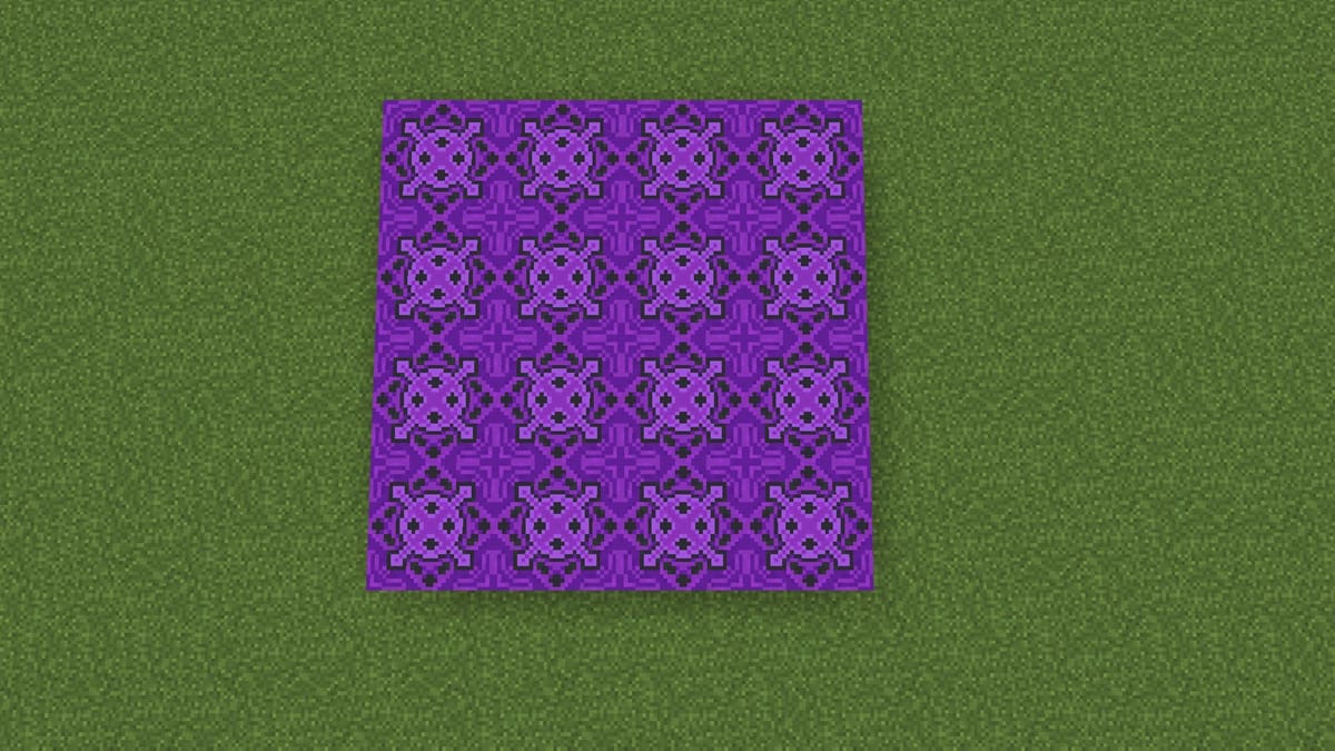 How to create patterns using glazed terracotta in Minecraft