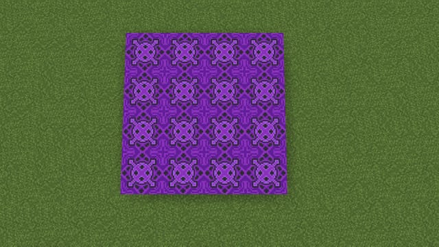 How to create patterns using glazed terracotta in Minecraft