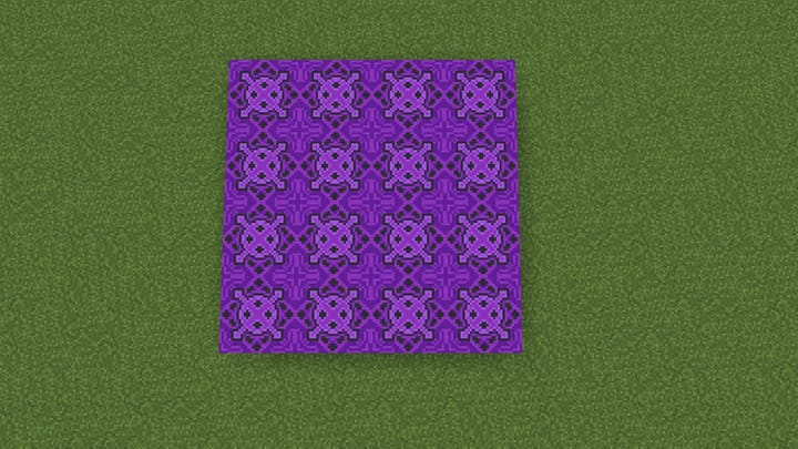 How to create patterns using glazed terracotta in Minecraft