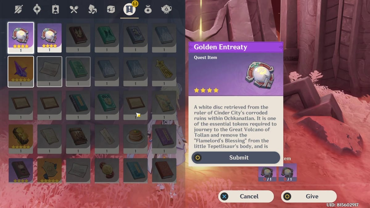 Genshin Impact Golden Entreaty location guide: How to get and use