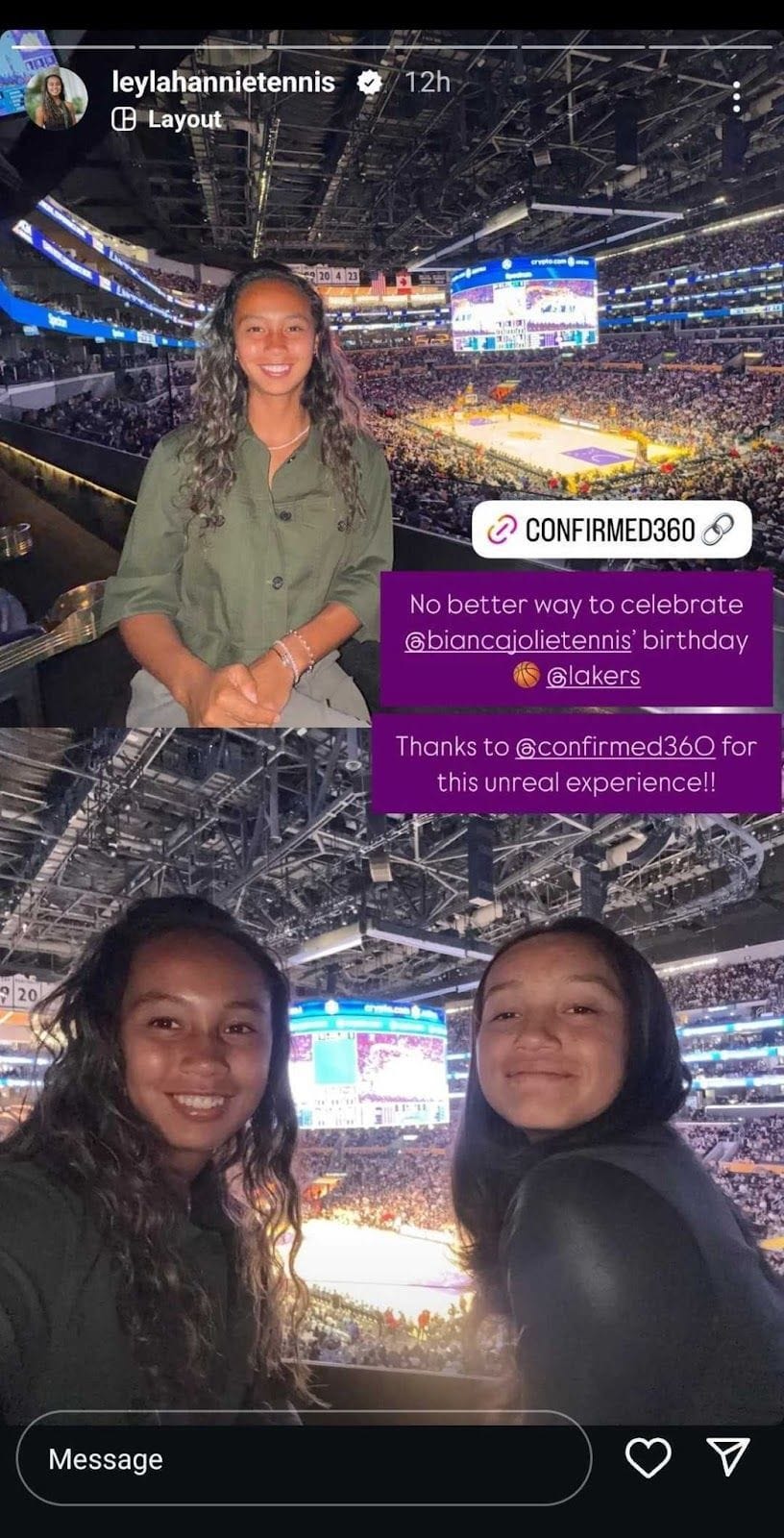 Leylah Fernandez's "unreal" Lakers experience: Canadian tennis star ...