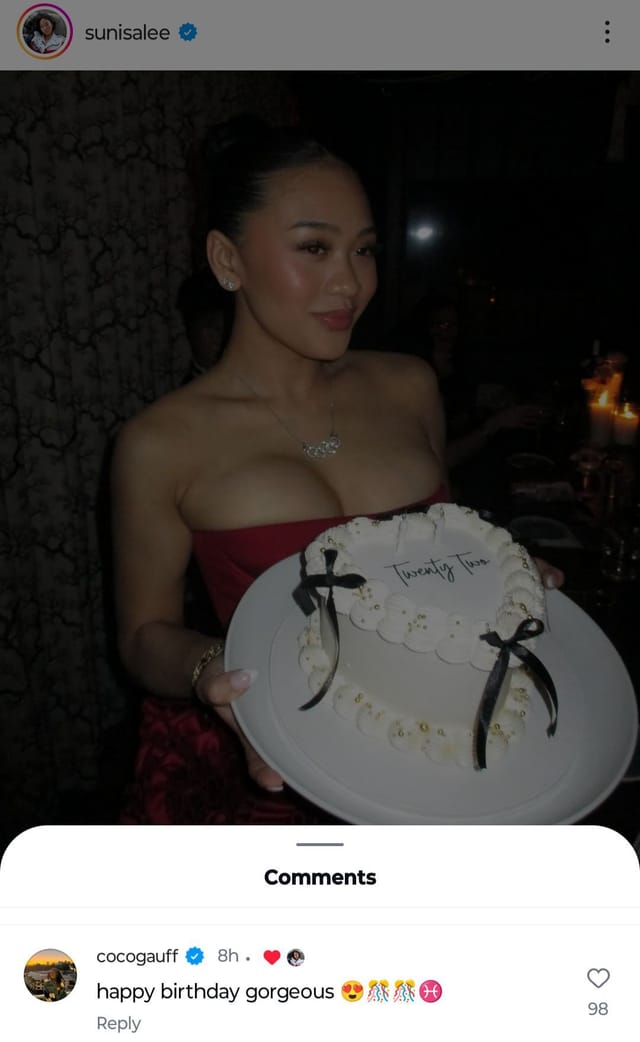 Coco Gauff sends sweet birthday message to Olympian Sunisa Lee