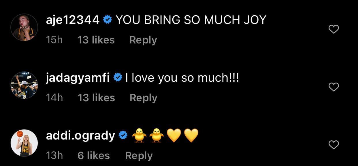 "Ur so amazing Ily": Iowa's Lucy Olsen, Kylie Fuerbach and more shower ...