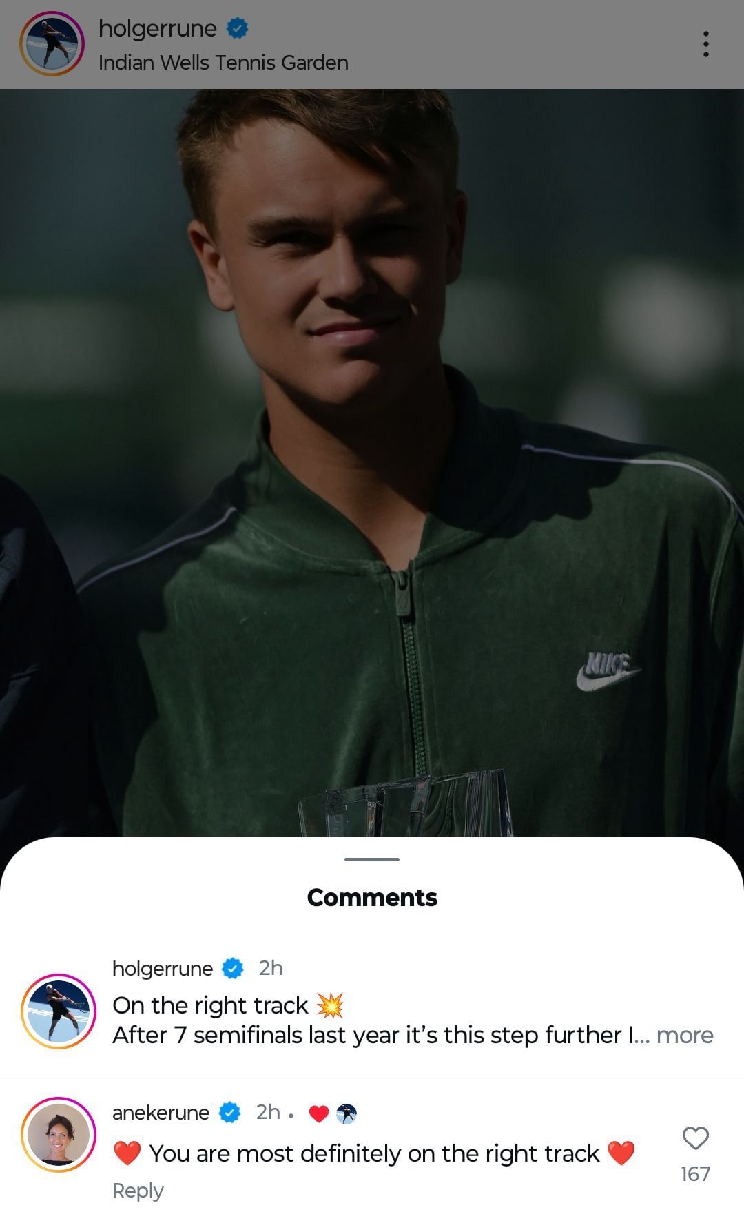 Holger Rune's mother Aneke sends him a clear message after his tearful Indian Wells heartbreak