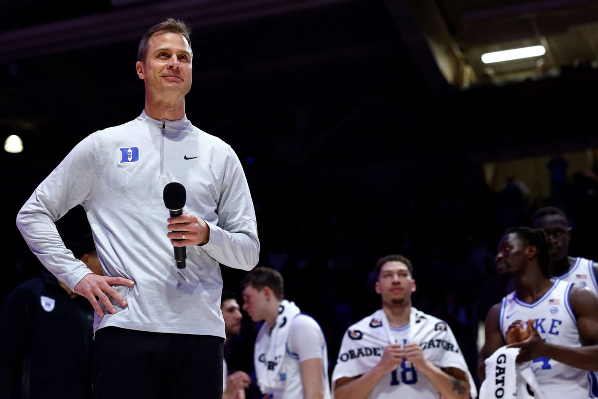"Let's go win the chip": Duke fans fired up as Jon Scheyer finishes ...