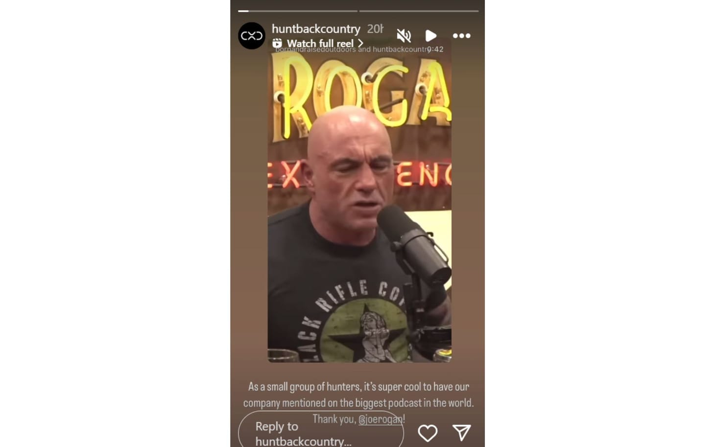 Hunting group express their heartfelt gratitude to Joe Rogan after ...