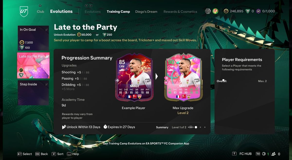 EA FC 25 Late to the Party Evolution guide: Best players to use, all upgrades, requirements, and ...