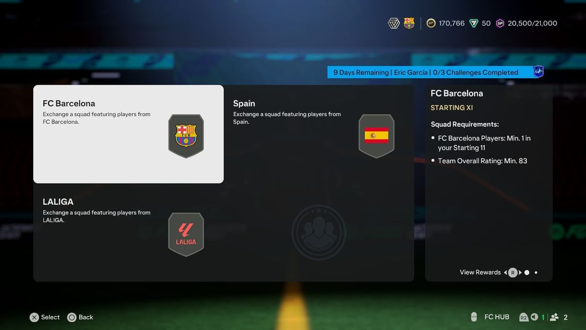 EA FC 25 Eric Garcia UCL RTTF SBC: All tasks and cheapest solutions