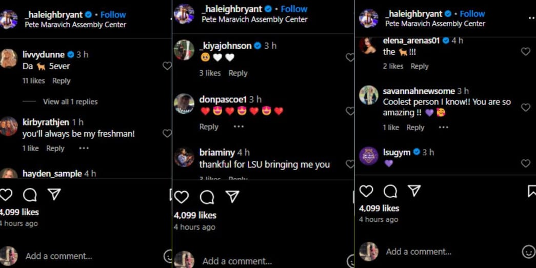 Haleigh Bryant makes her feelings known with an emotional note after ...
