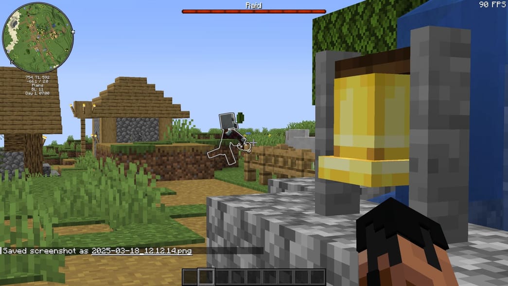 How to survive and defeat a raid in Minecraft