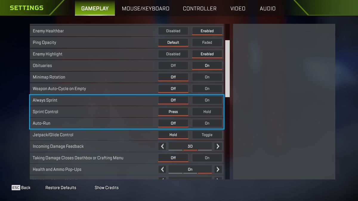 3 settings you need to change to consistently Superglide in Apex Legends