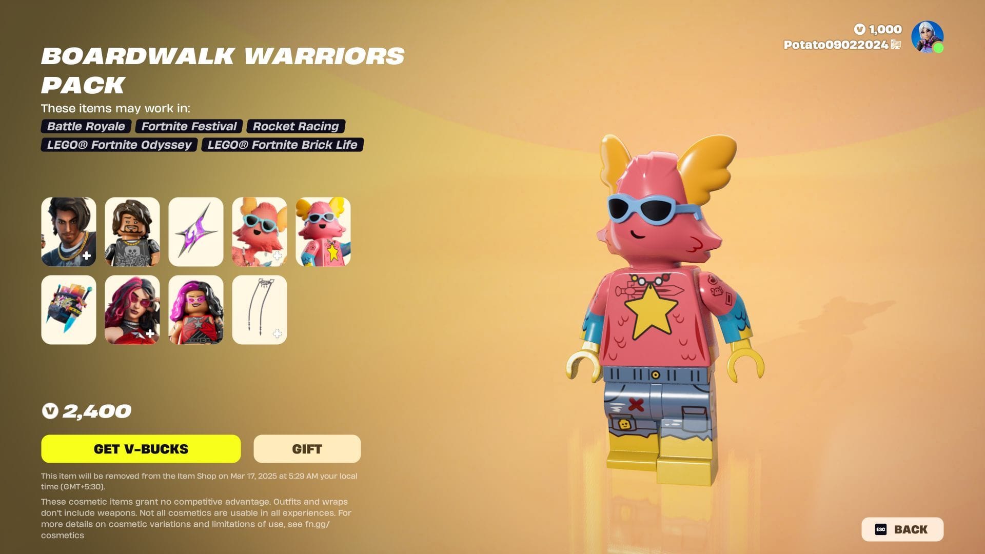 How to get the Boardwalk Warriors Pack in Fortnite