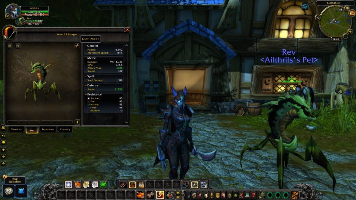 WoW Classic: How to feed your pet