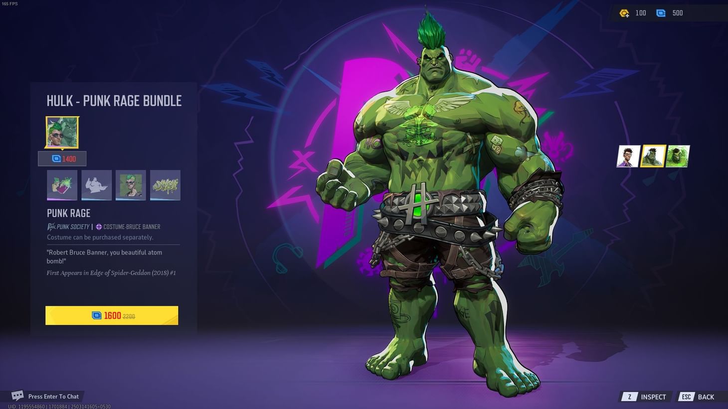 All Marvel Rivals Hulk skins: Tier list and Prices