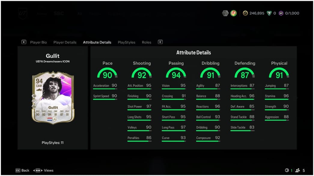 EA FC 25 Ruud Gullit Dreamchasers Icon SBC: All tasks and cheapest solutions