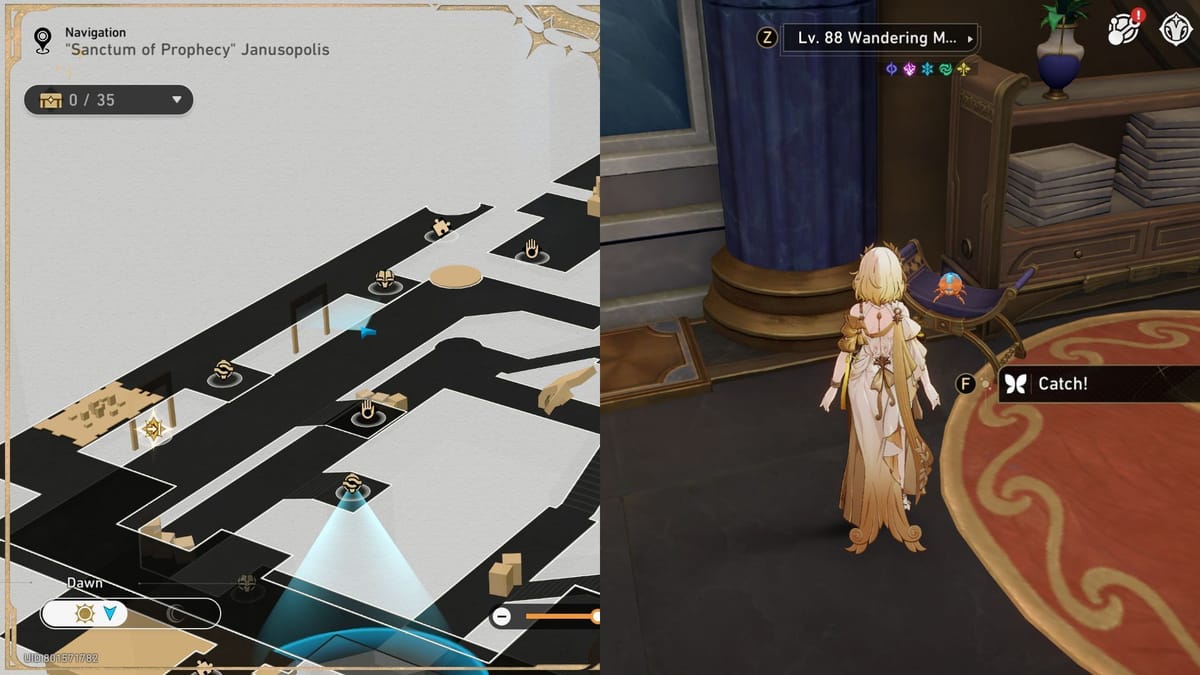 Honkai Star Rail Sanctum of Prophecy Janusopolis Nymph locations