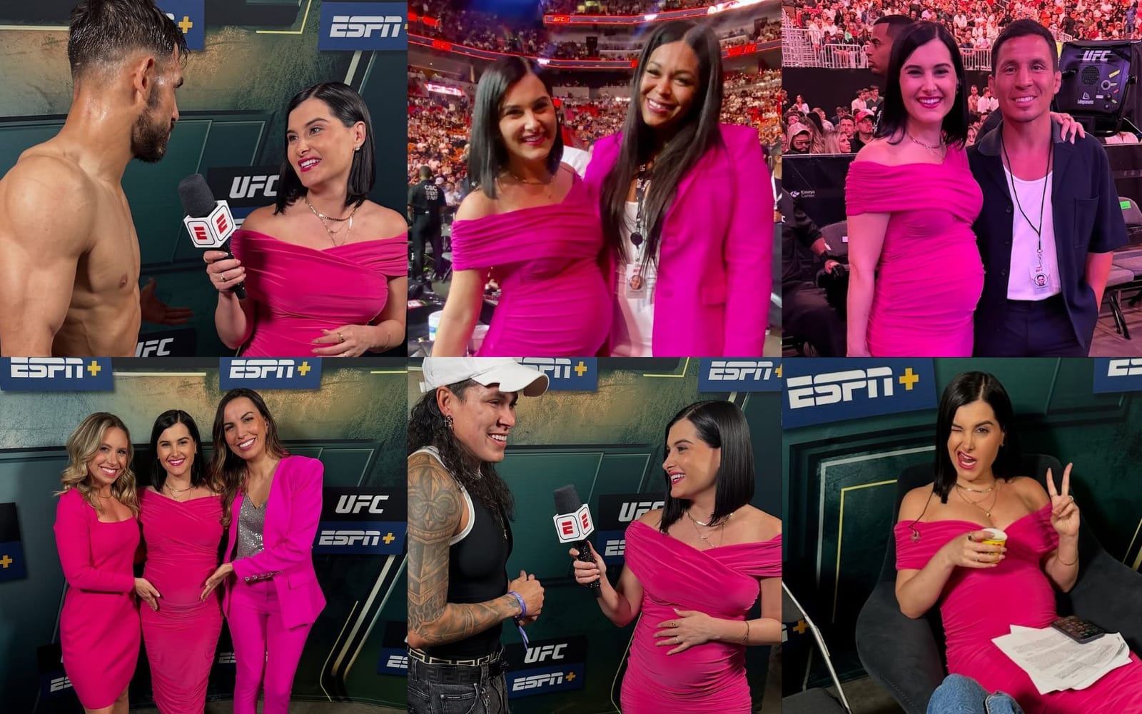 Megan Olivi: Behind-the-scenes (Photos): Megan Olivi mixes fight night ...