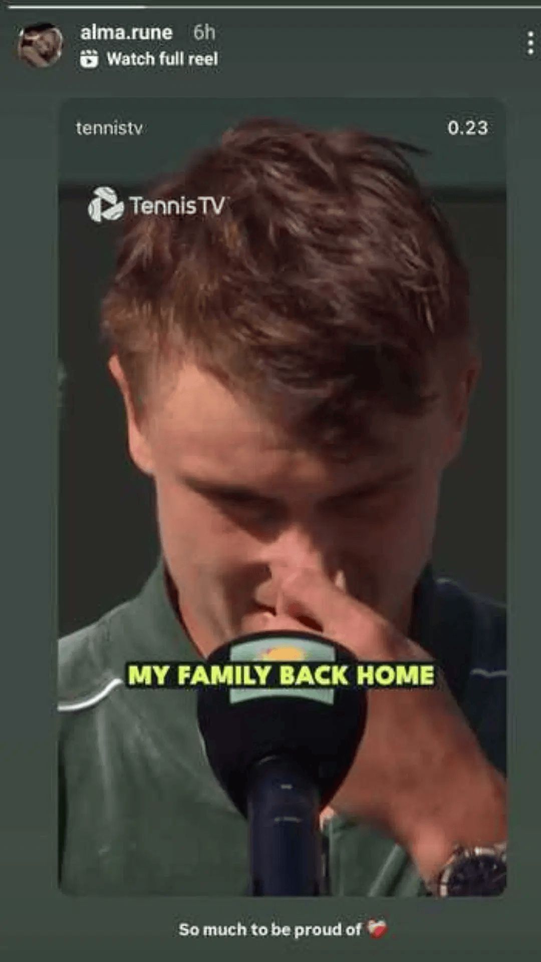 Holger Rune’s sister Alma drops 1-word reaction as Dane sets up Carlos ...