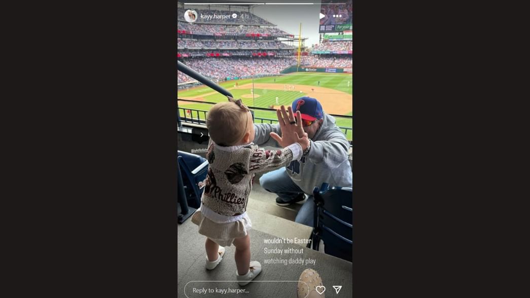 Bryce Harper's wife shares sneak peek of Easter celebration with ...