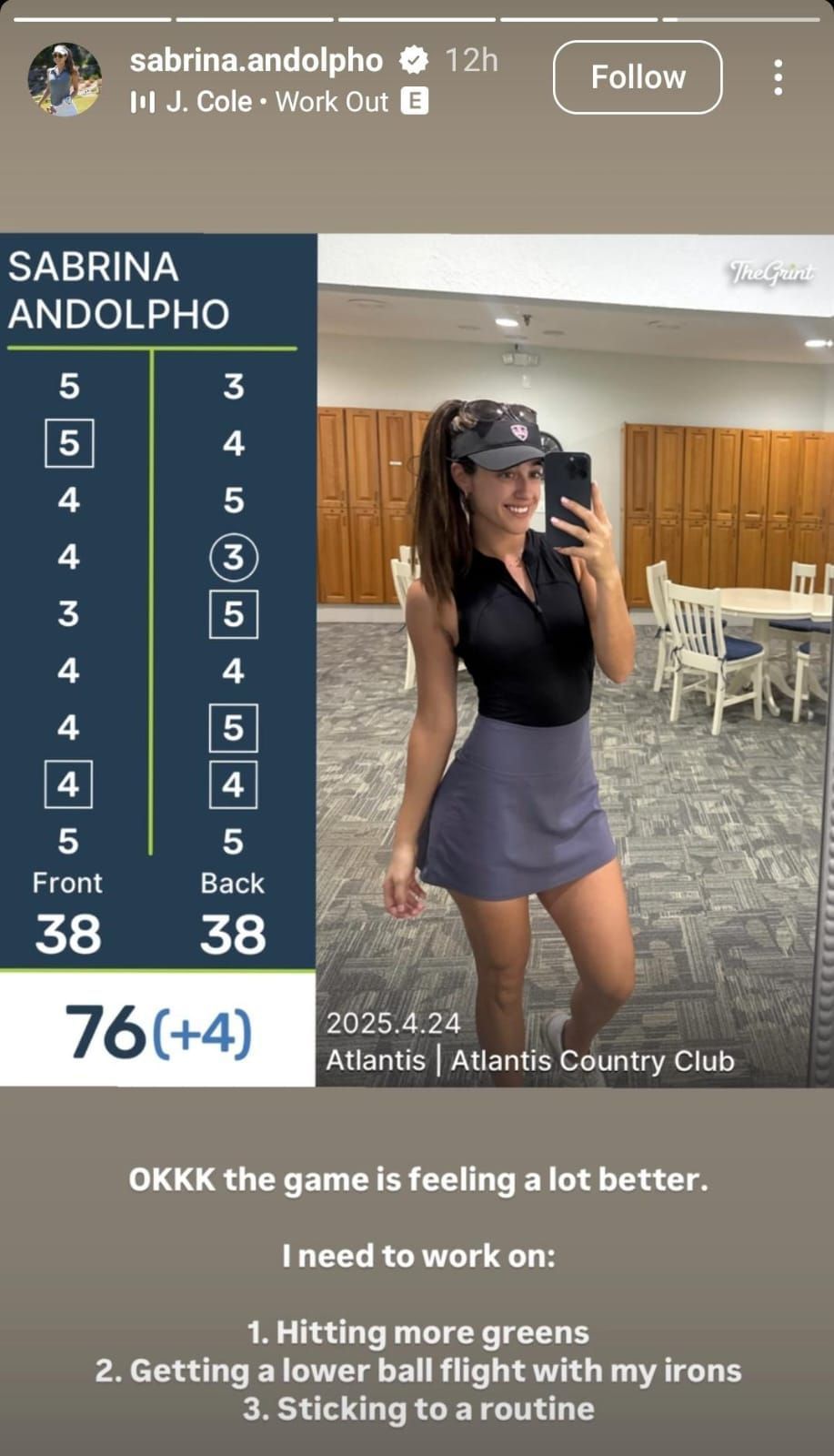 PGA Tour Creator Classic star reveals the ‘only reason’ she breaks 80