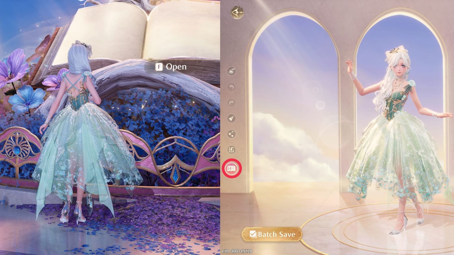 How to use the Color Lookbook in Infinity Nikki