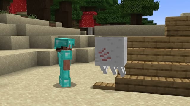 How to tame happy ghast in Minecraft