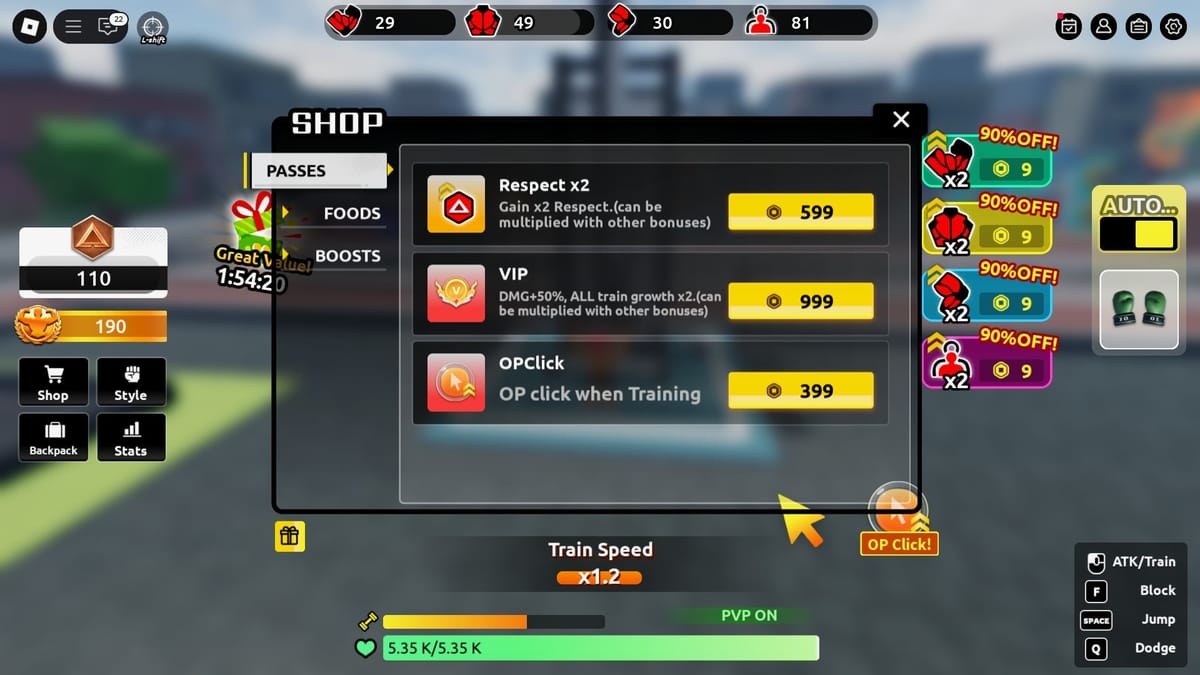 How to play Train to Fight