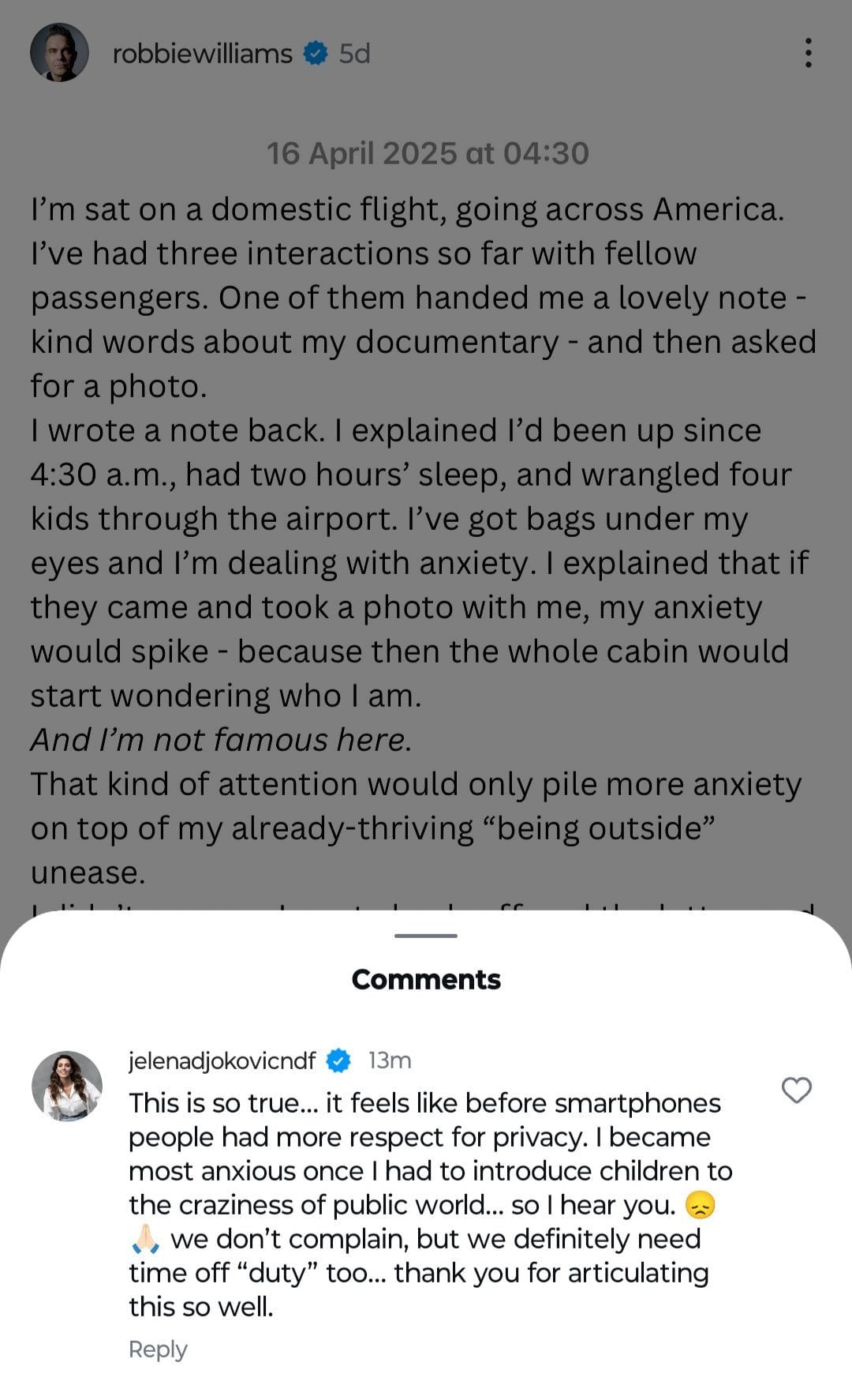Novak Djokovic's wife Jelena sends out a sad message about when she ...