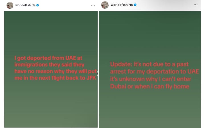 Joshua Block, aka World of T-Shirts, deported from Dubai supposedly ...