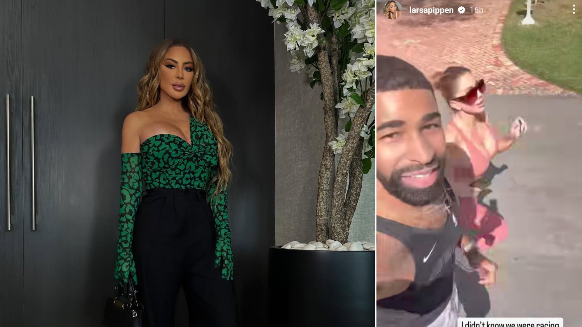 Larsa Pippen and Jeff Coby sweat it out on the streets, days after ...