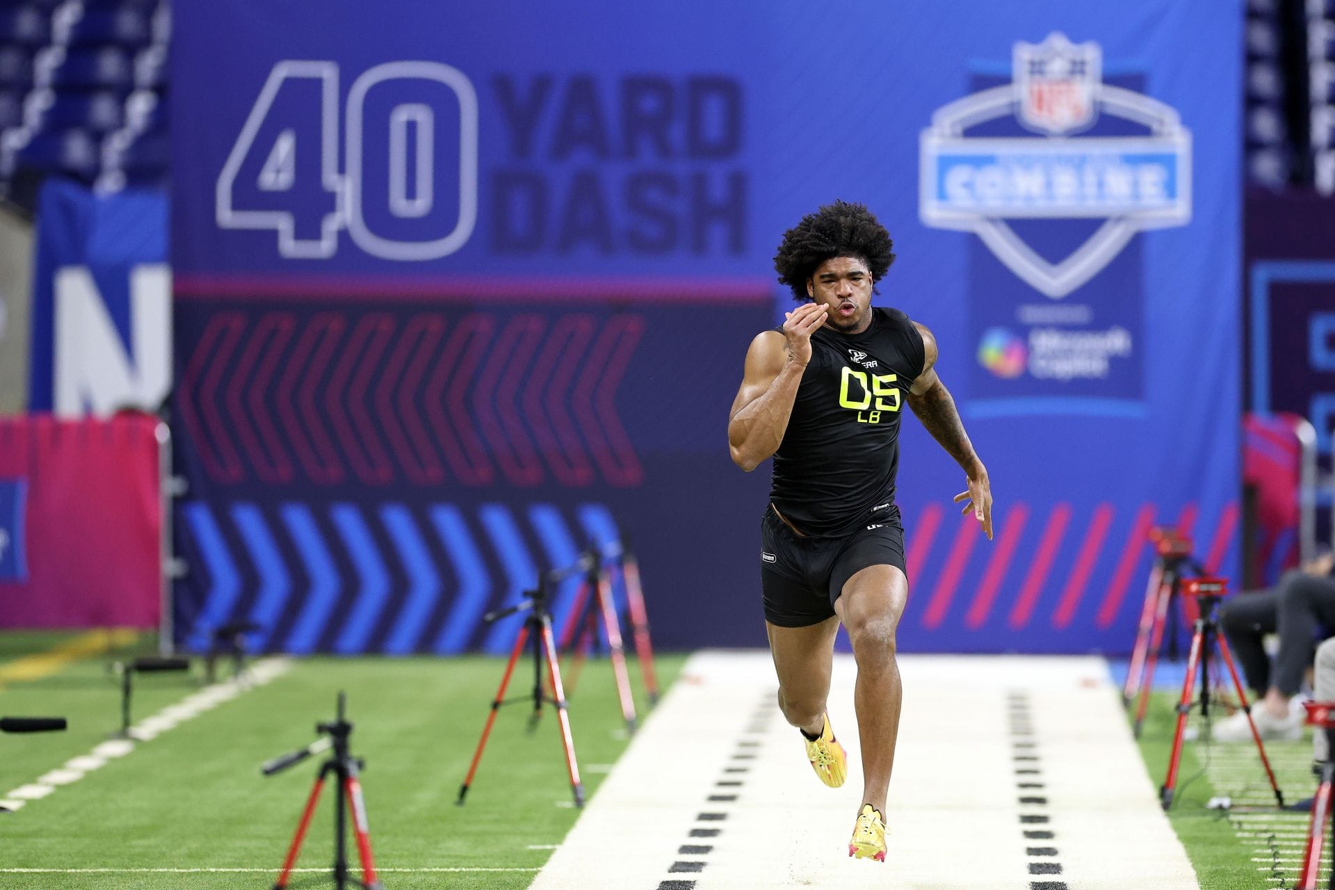 What is Jihaad Campbell 40 time record?