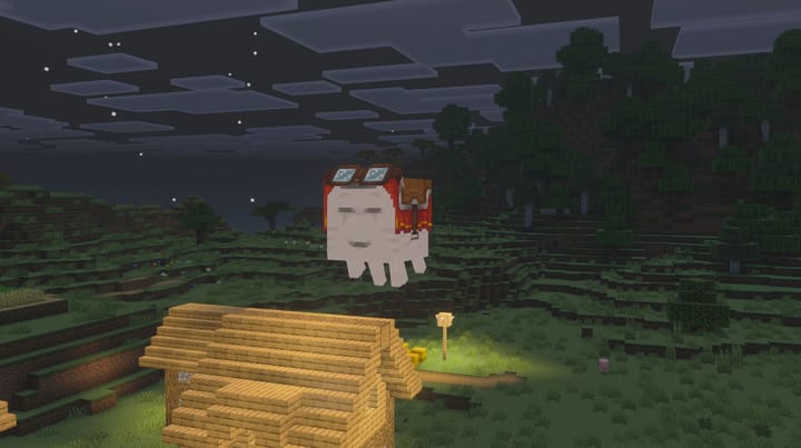 How to make a happy ghast move faster in Minecraft