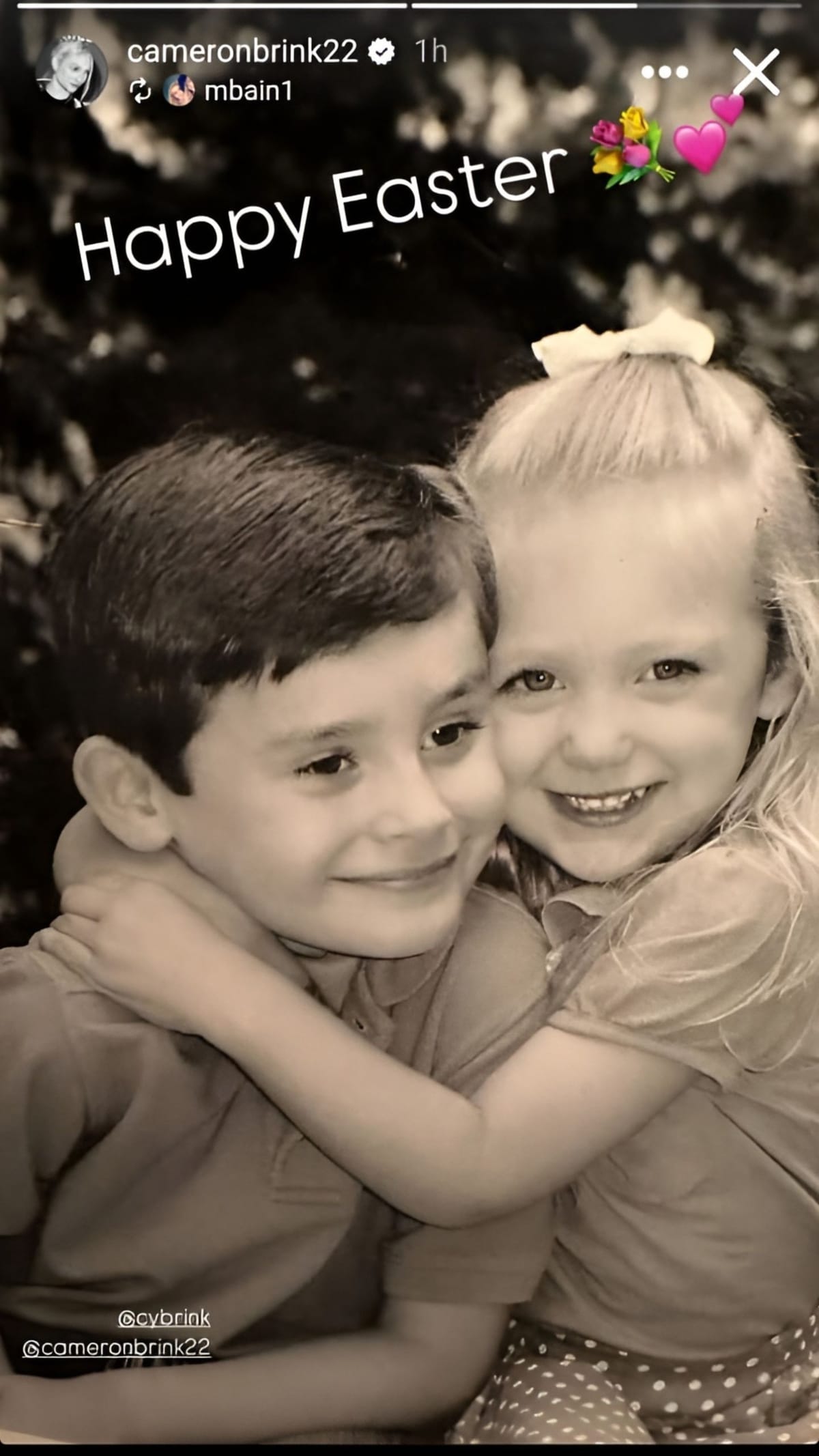 Cameron Brink drops throwback childhood Easter photo with brother Cy Brink