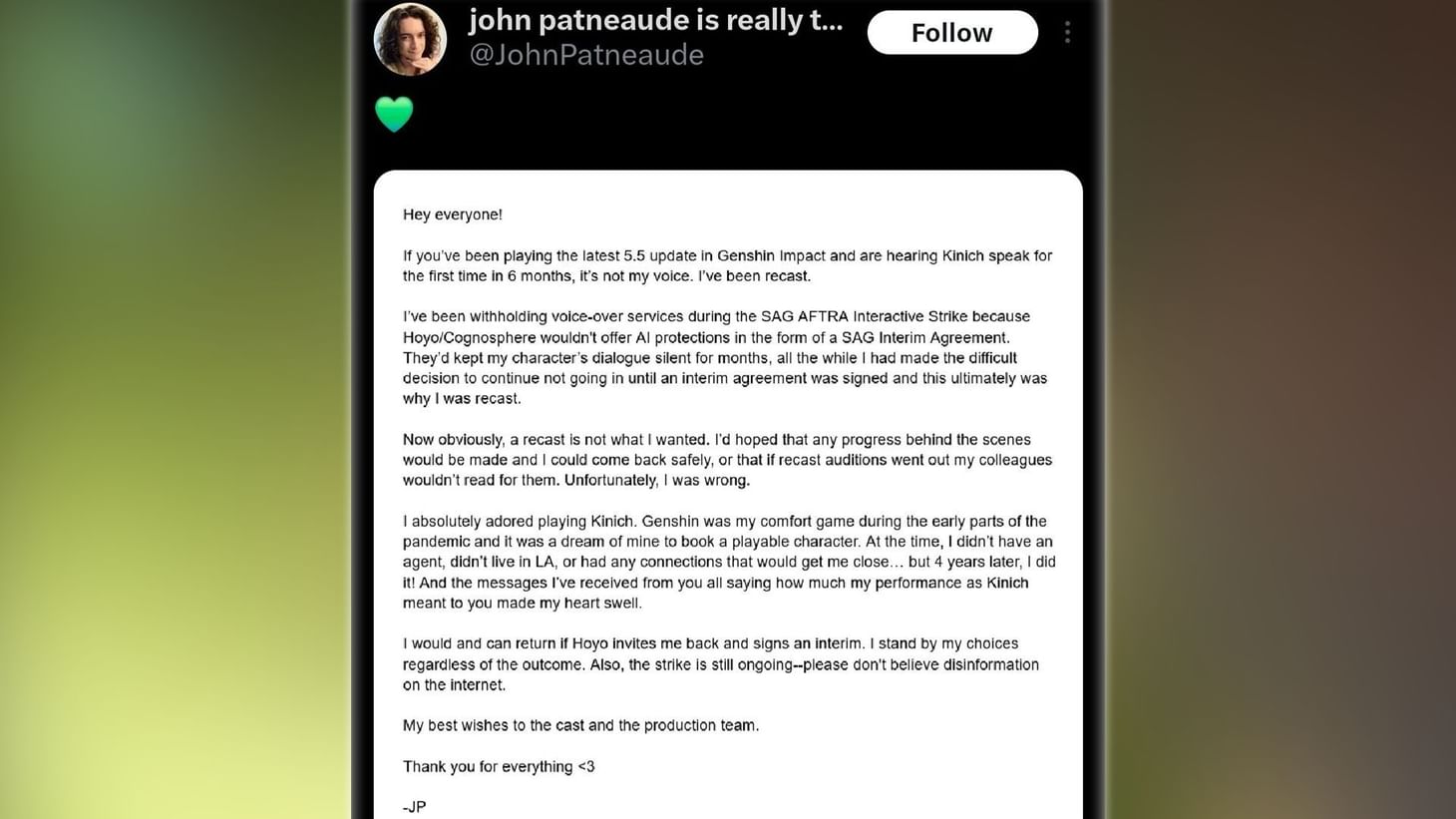 Genshin Impact Kinich VA controversy: All voice actors involved