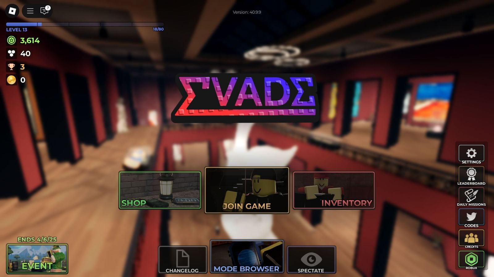 Evade Classic Mini-Event guide