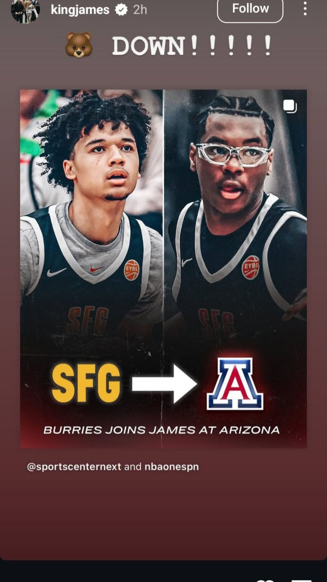 LeBron James shares 1-word reaction to 5-star McDonald's All-American ...