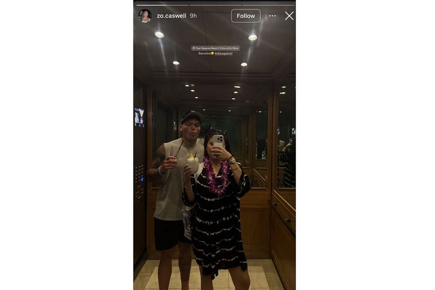 Dillon Gabriel's fiancée Zo Caswell enjoys tropical getaway with QB